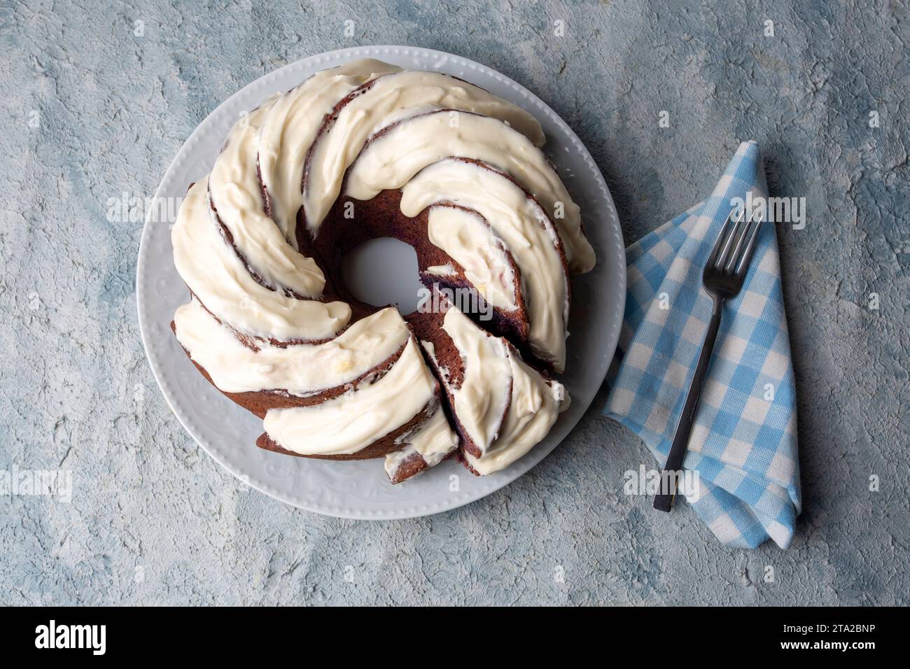 Creamy Cocoa Cake, food concept photo Stock Photo - Alamy
