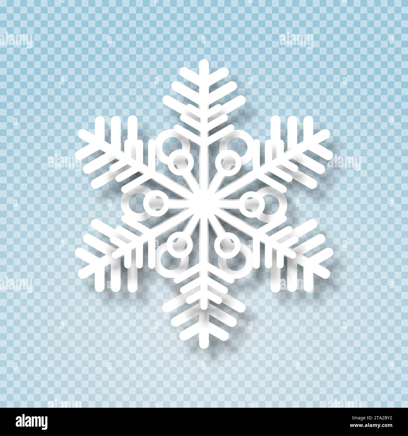 A white matte snowflake on a transparent background Stock Vector Image ...
