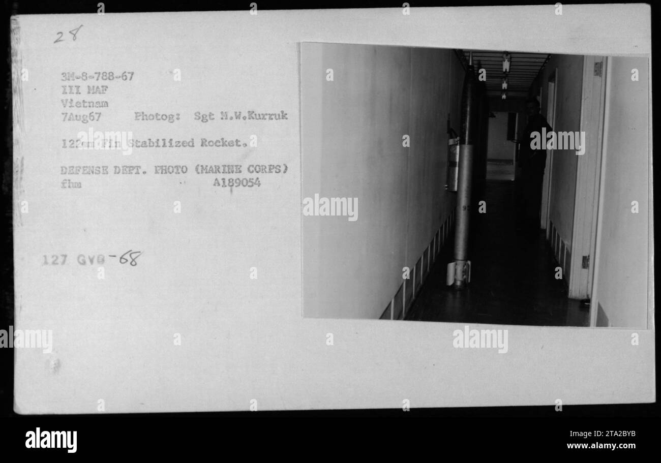 122mm fin stabilized rocket Black and White Stock Photos & Images - Alamy