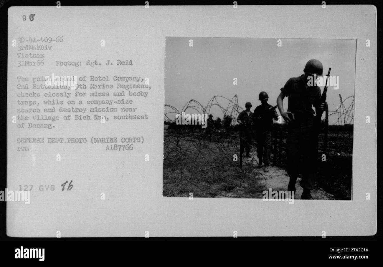 Marines from Hotel Company, 2nd Battalion, 9th Marine Regiment ...