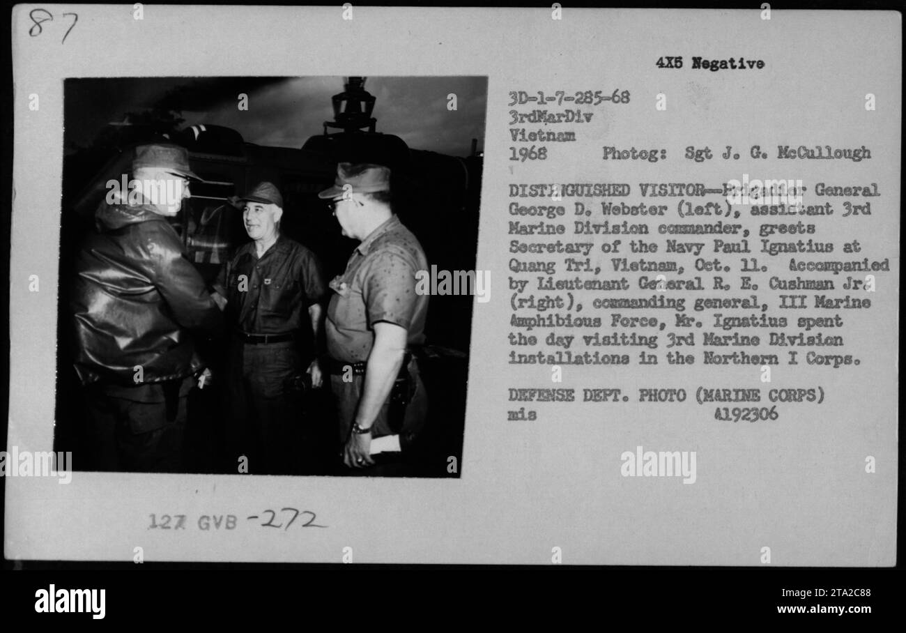 Marine lieutenant general r e cushman hi-res stock photography and ...