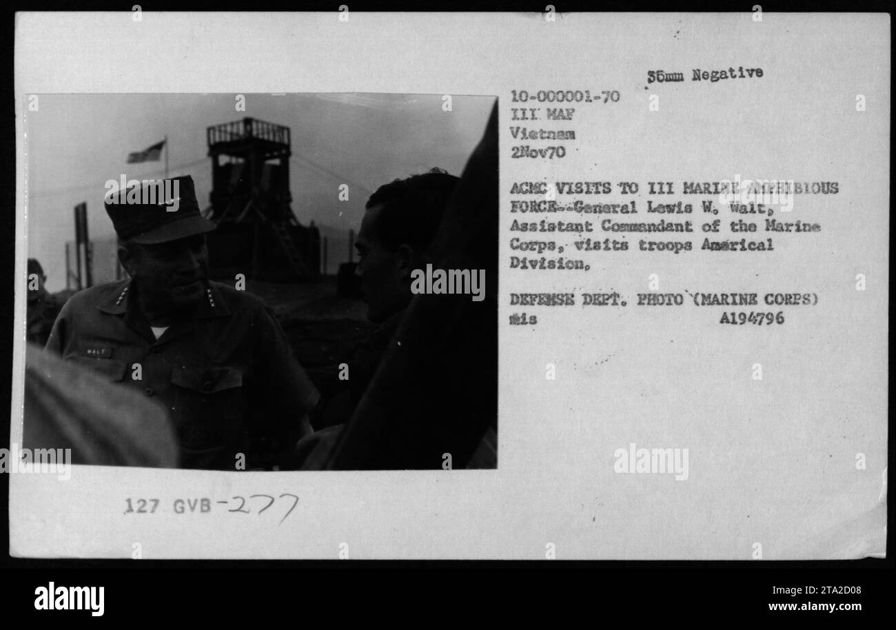 Lt gen lewis w walt photograph Black and White Stock Photos & Images ...