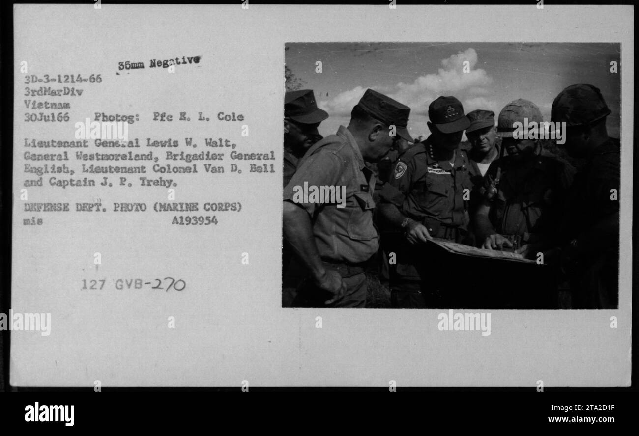 "Officers and officials attending a meeting during the Vietnam War ...