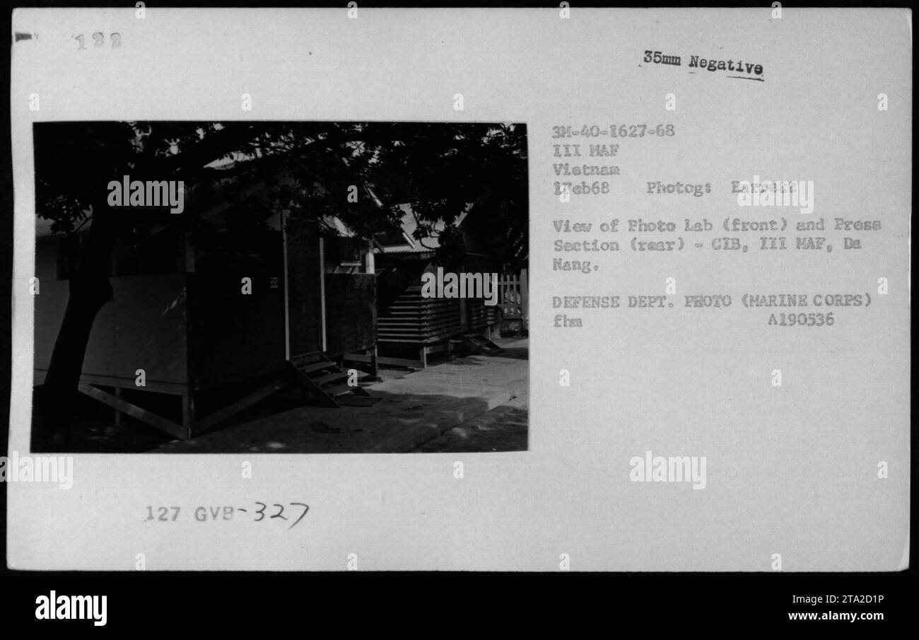 USMC and Vietnamese buildings and bunkers at CIB, III MAF, Da Nang ...