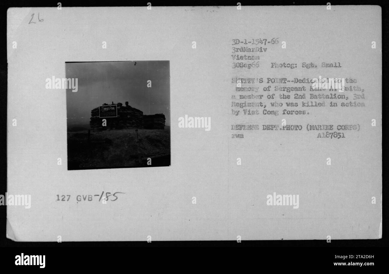 American Marines at Smitty's Point pay tribute to Sergeant Kent A ...