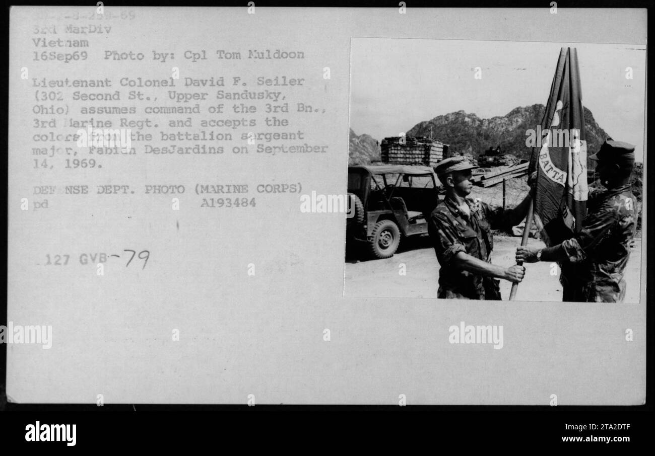 On September 16, 1969, Lieutenant Colonel David F. Seiler assumed ...