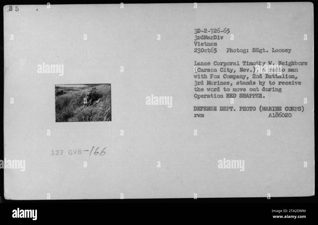 Lance corporal timothy w heighbors hi-res stock photography and images ...