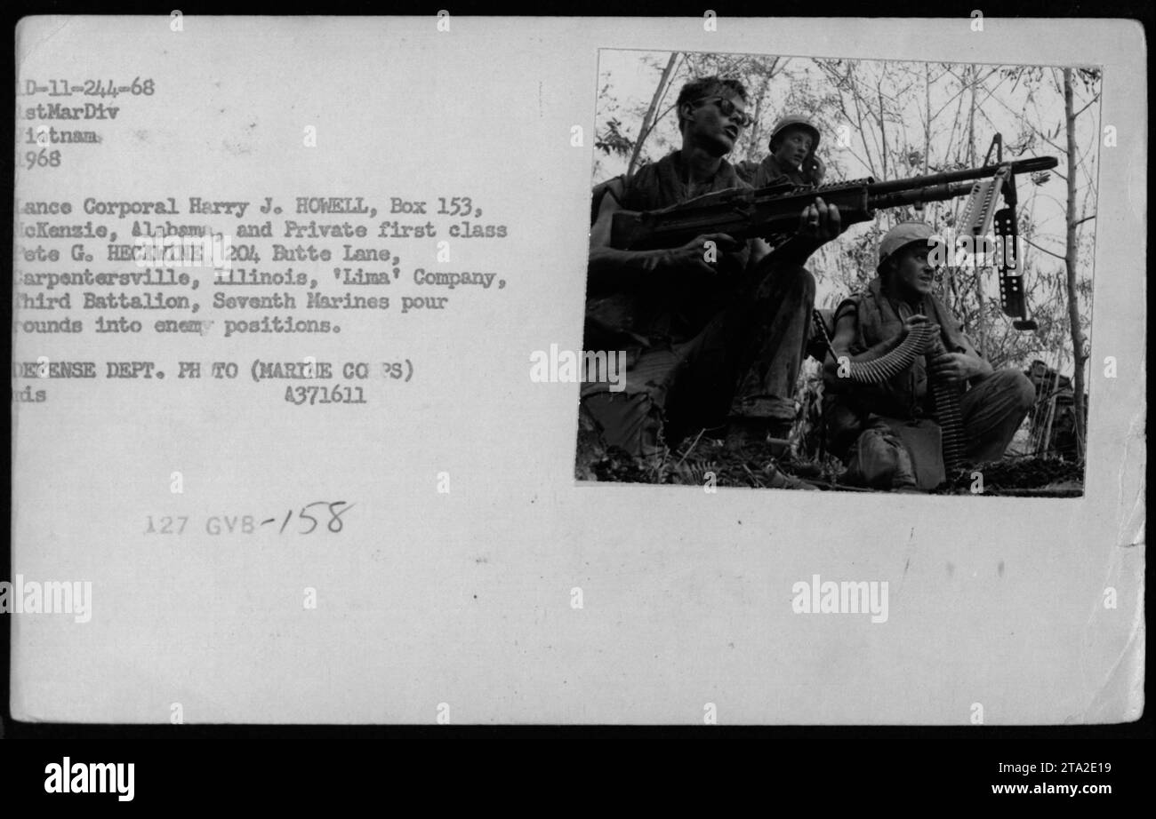 American soldiers from 'Lima Company, Third Battalion, Seventh Marines ...