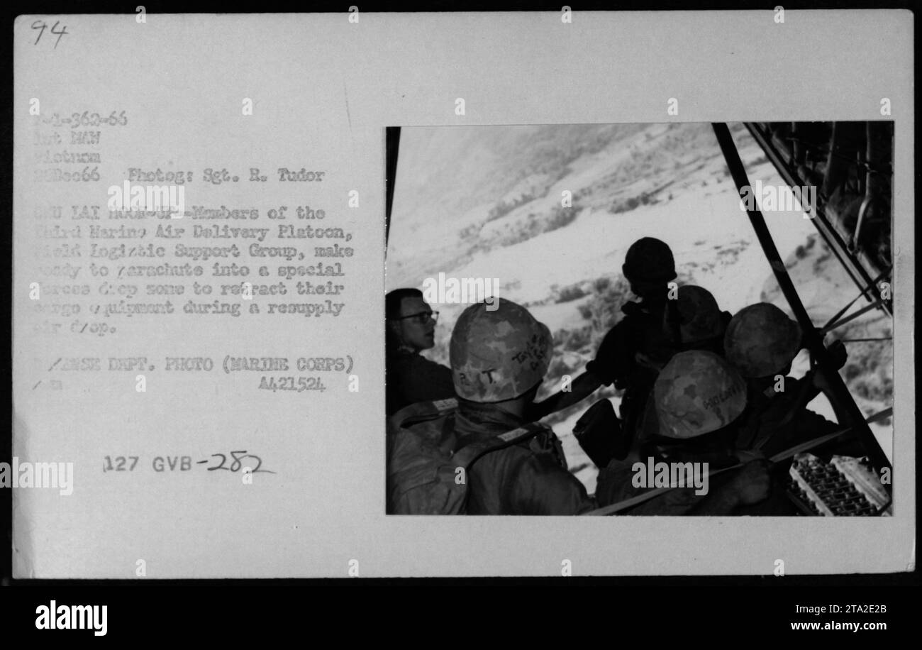 Soldiers from the Third Haring Air Delivery Platoon are preparing their ...