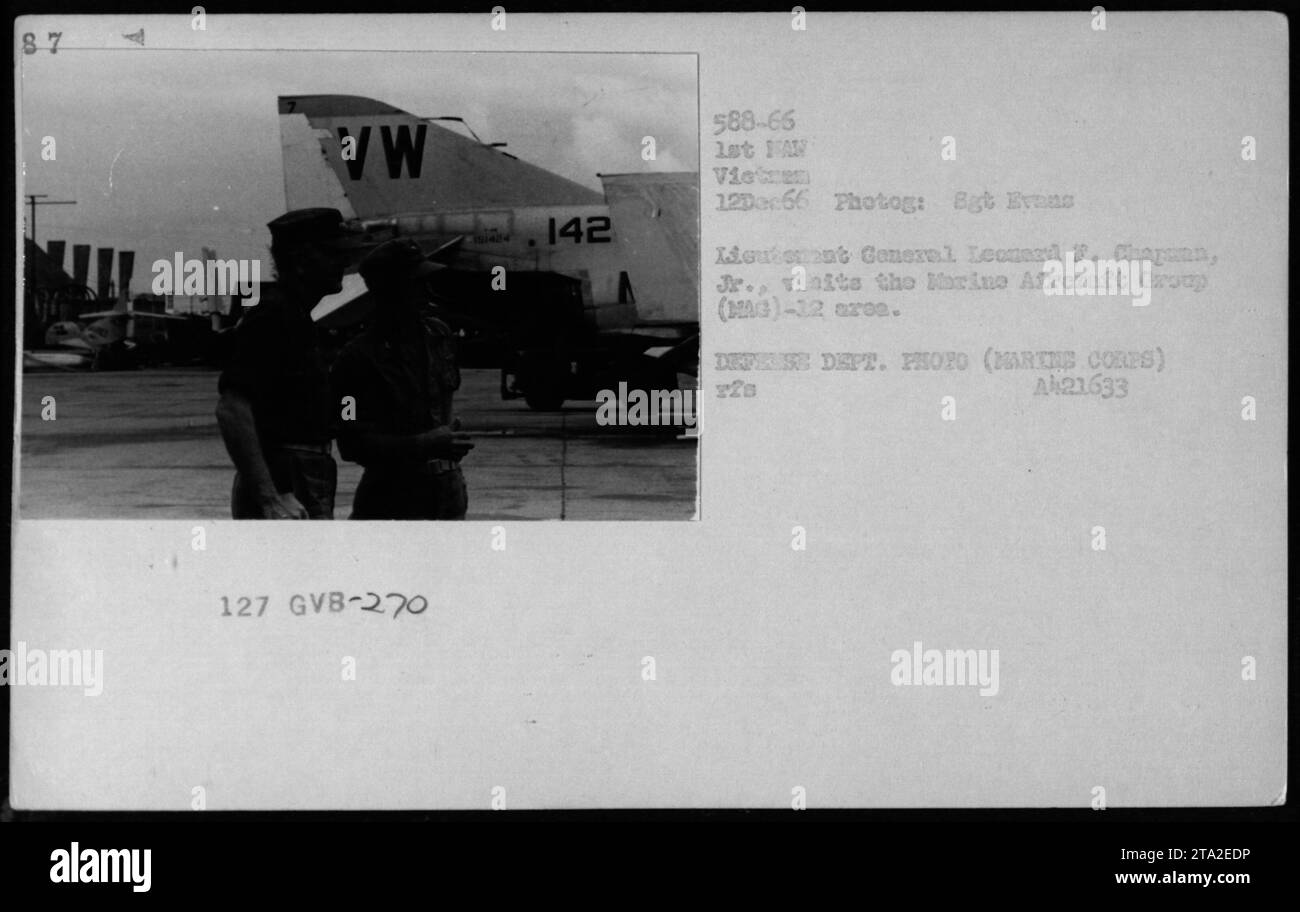 Lieutenant General Leonard F. Chapean, Jr., visits the Marine Aircraft ...
