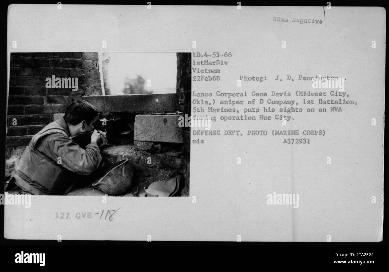 Lance corporal gene davis hi-res stock photography and images - Alamy