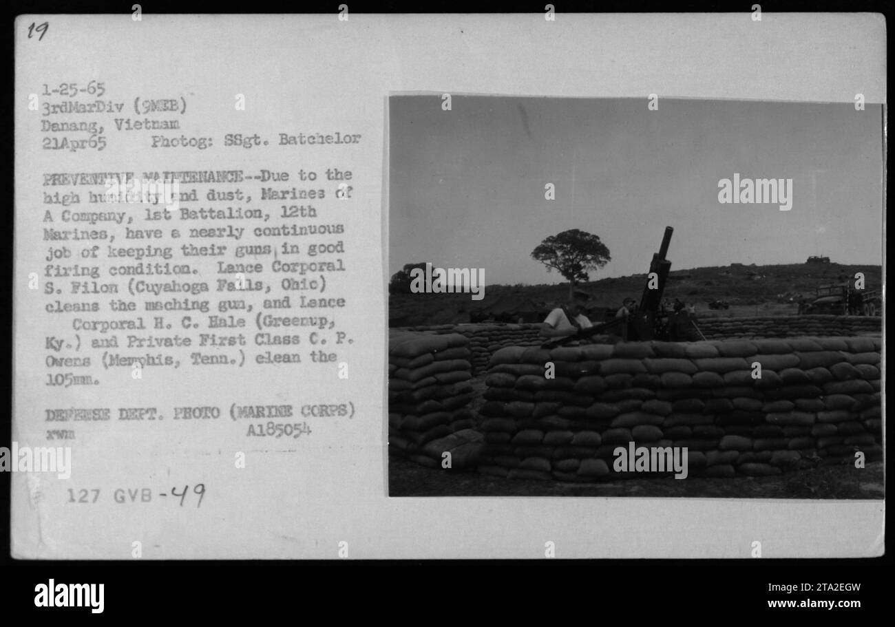 Marines of A Company, 1st Battalion, 12th Marines, engage in preventive ...