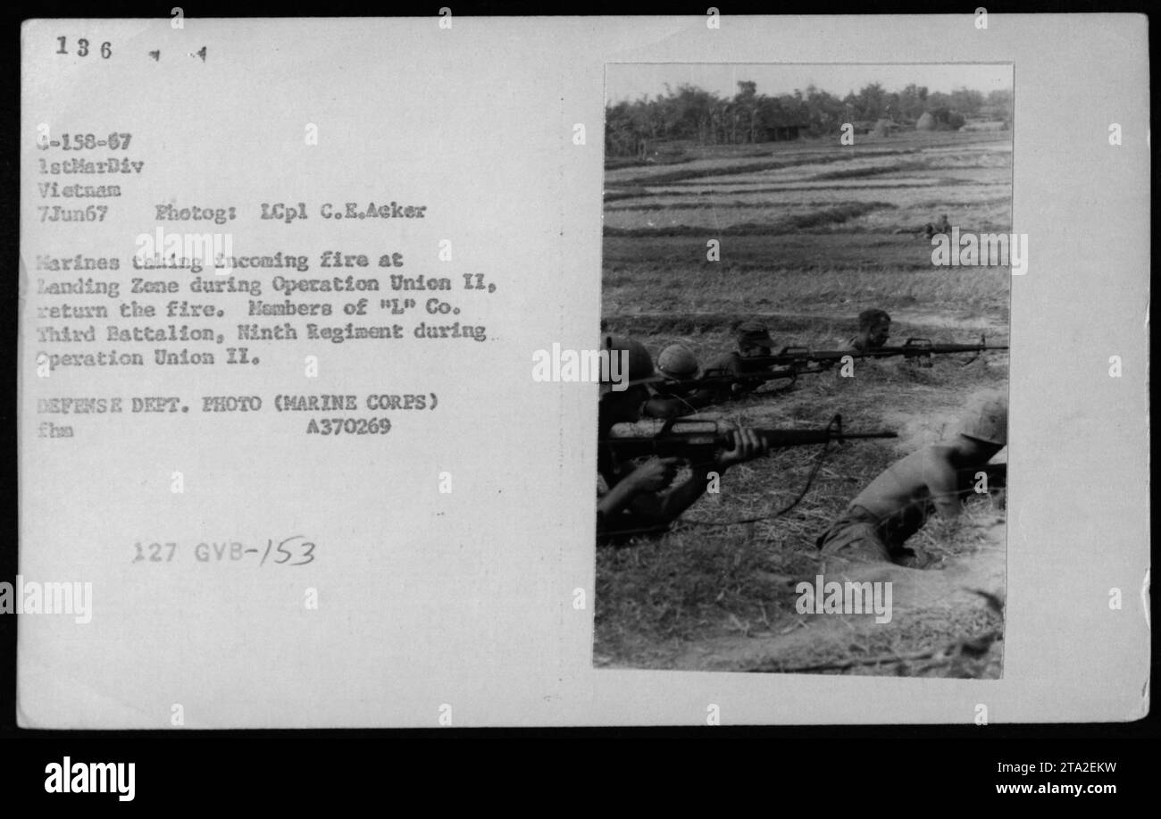 L Company, 3rd Battalion, 9th Regiment Marines take and return incoming ...