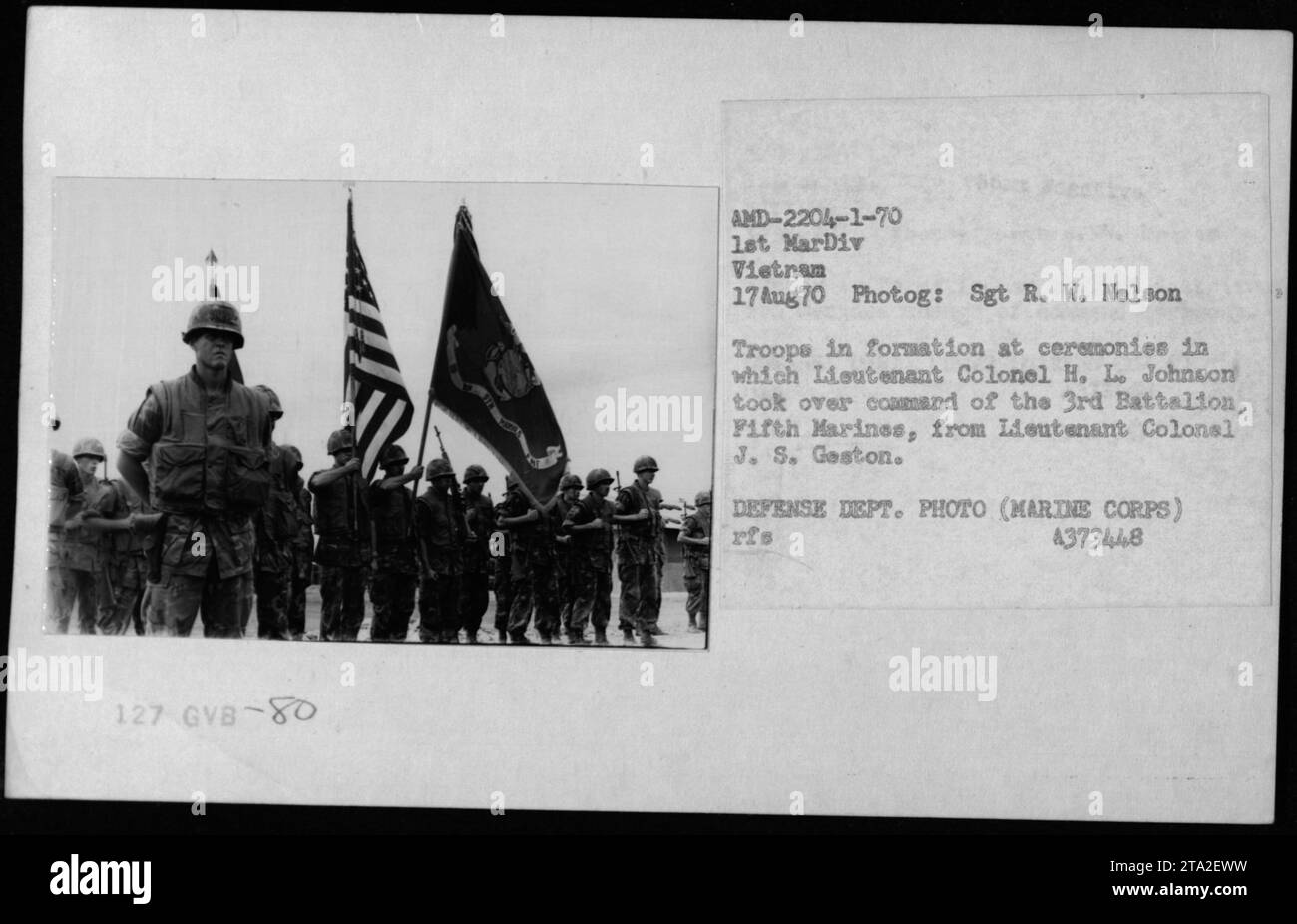 Lieutenant colonel h le johnson hi-res stock photography and images - Alamy