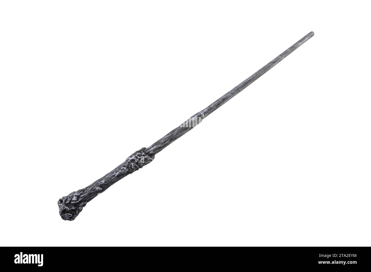 Dark magic wand isolated on white background with clipping path Stock ...