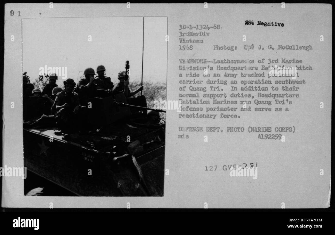 Marines headquarters battalion field Black and White Stock Photos ...