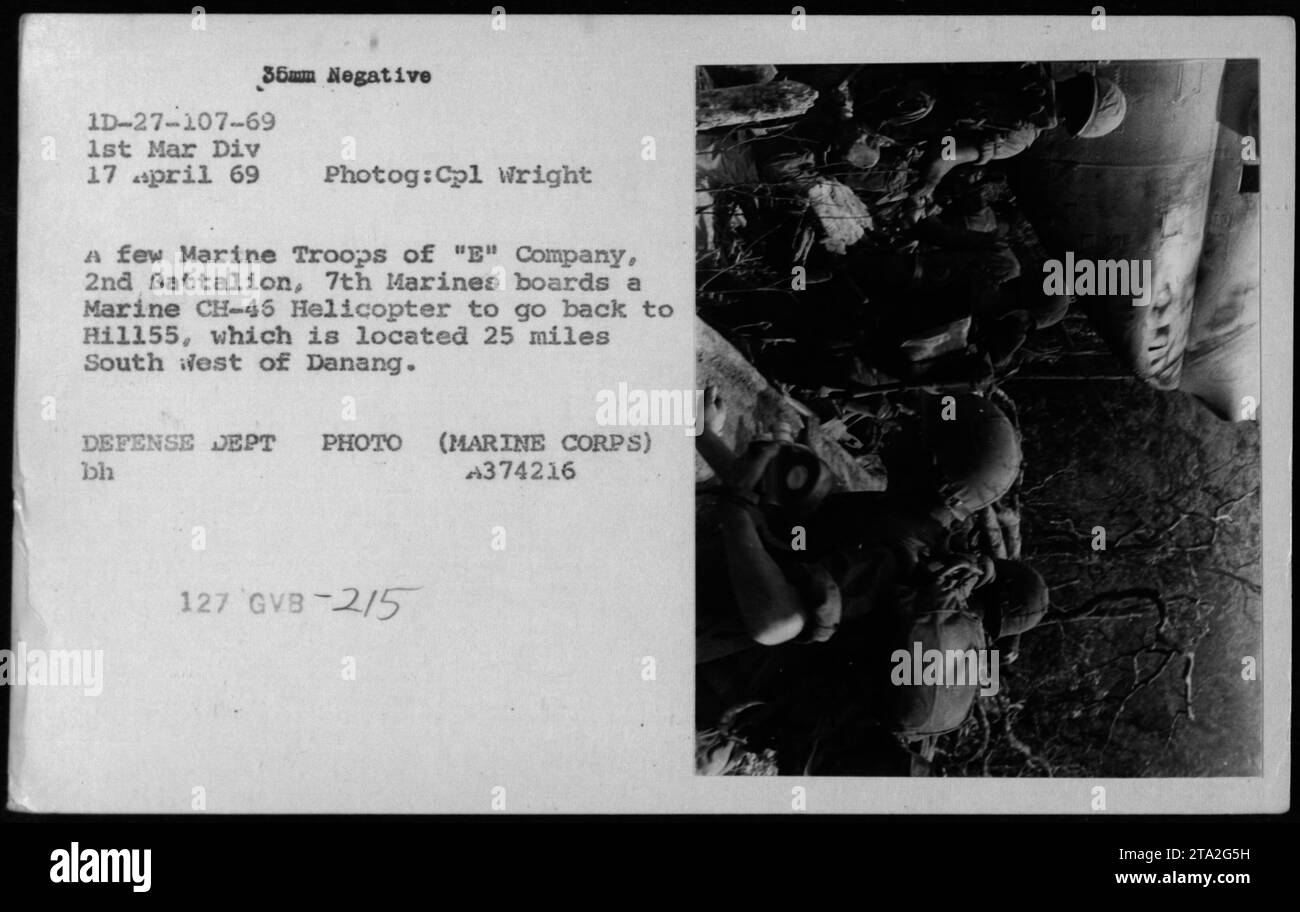 Marine troops from "E" Company, 2nd Battalion, 7th Marines boarding a ...