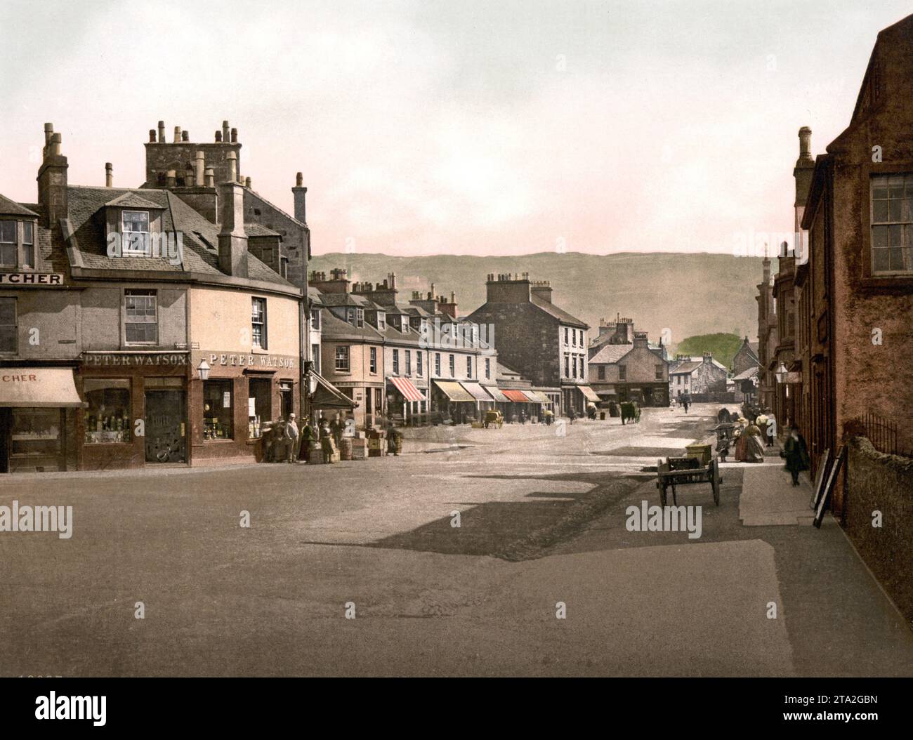 Hauptstraße, Largs, Stadt am Firth of Clyde in North Ayrshire ...