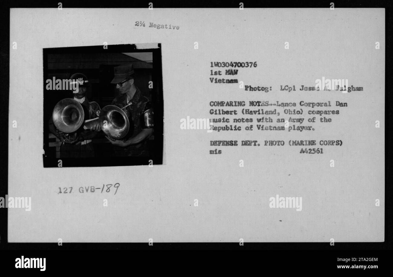 Lance Corporal Dan Gilbert from Haviland, Ohio, of the Drum and Bugle ...