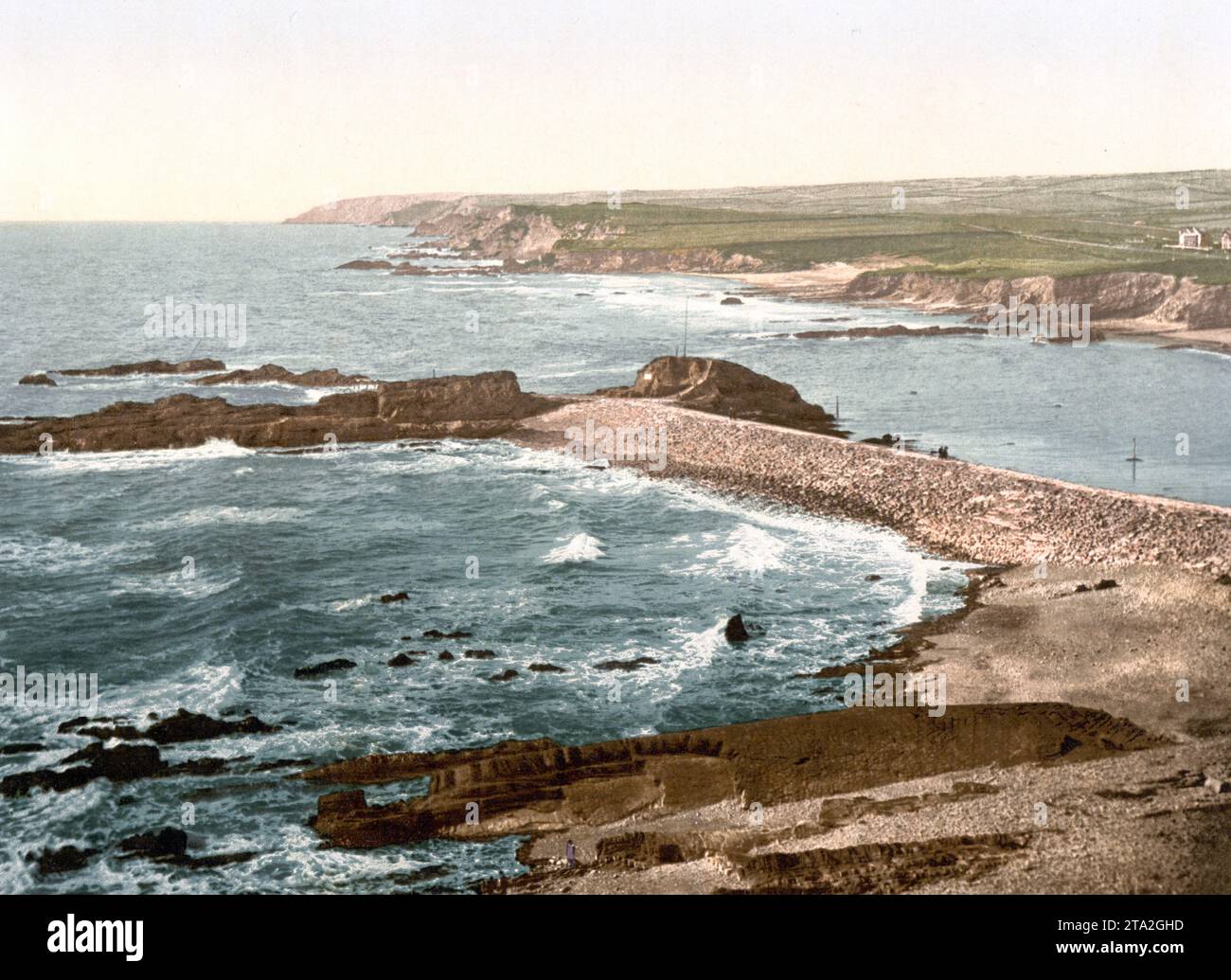 Bude wellenbrecher hi-res stock photography and images - Alamy