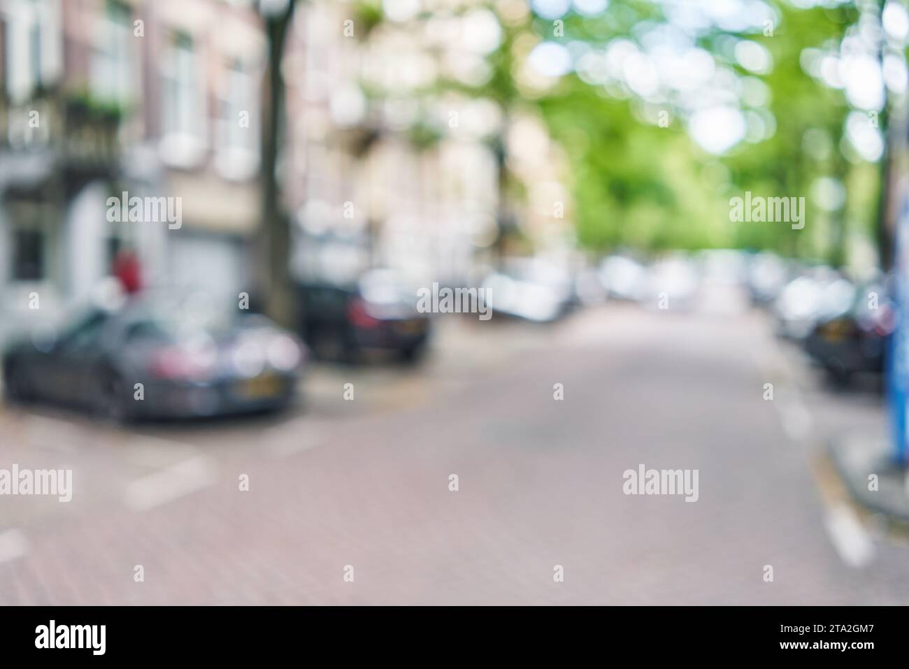 Blurred background of street Stock Photo - Alamy