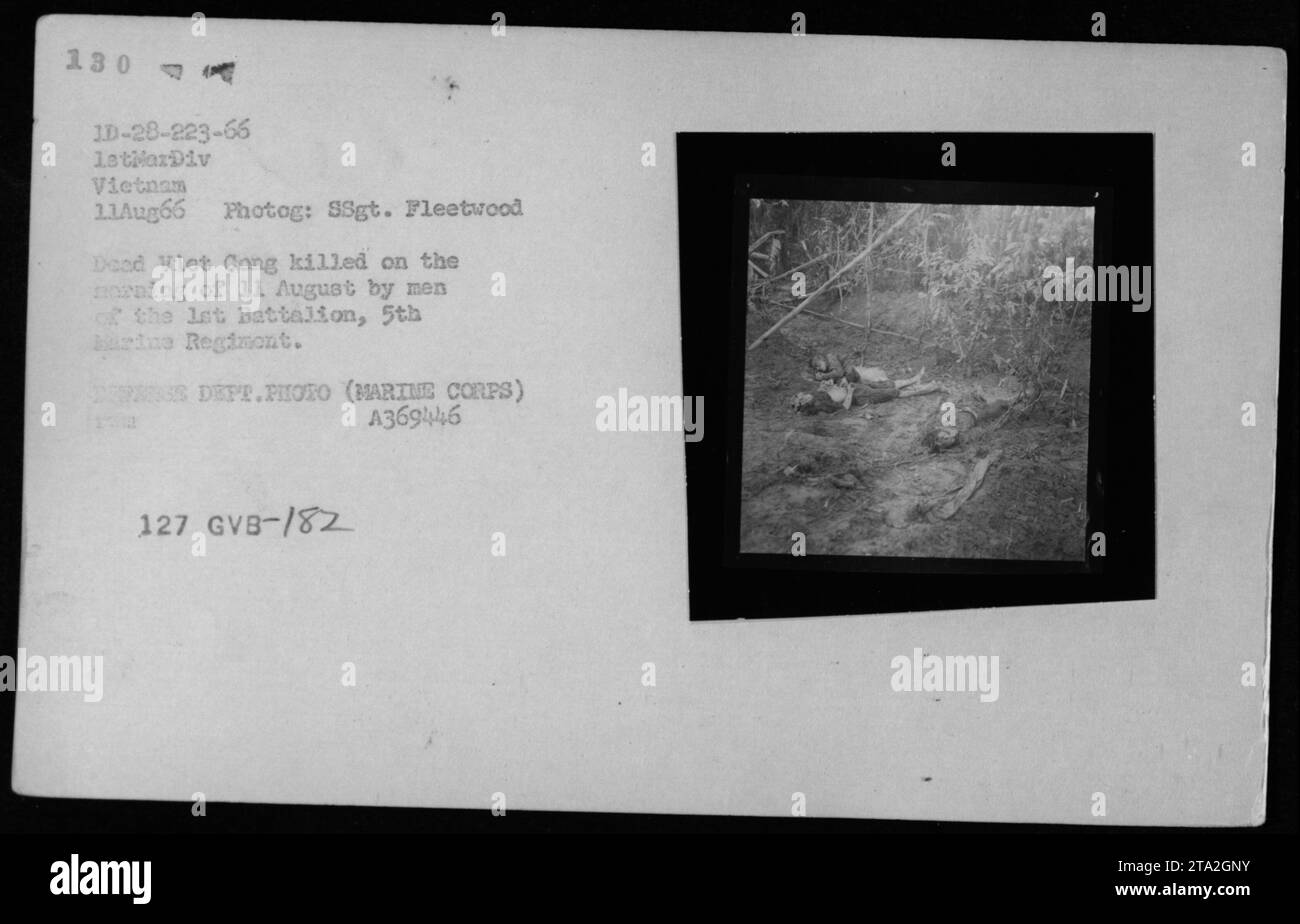 SSgt. Fleetwood’s photograph, taken August 11, 1966, shows a dead Viet ...