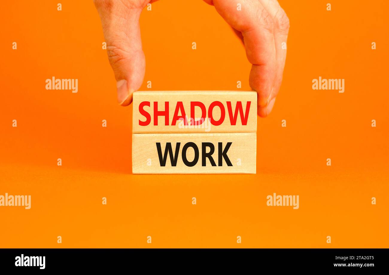 Shadow work psychology symbol. Concept words Shadow work on beautiful ...