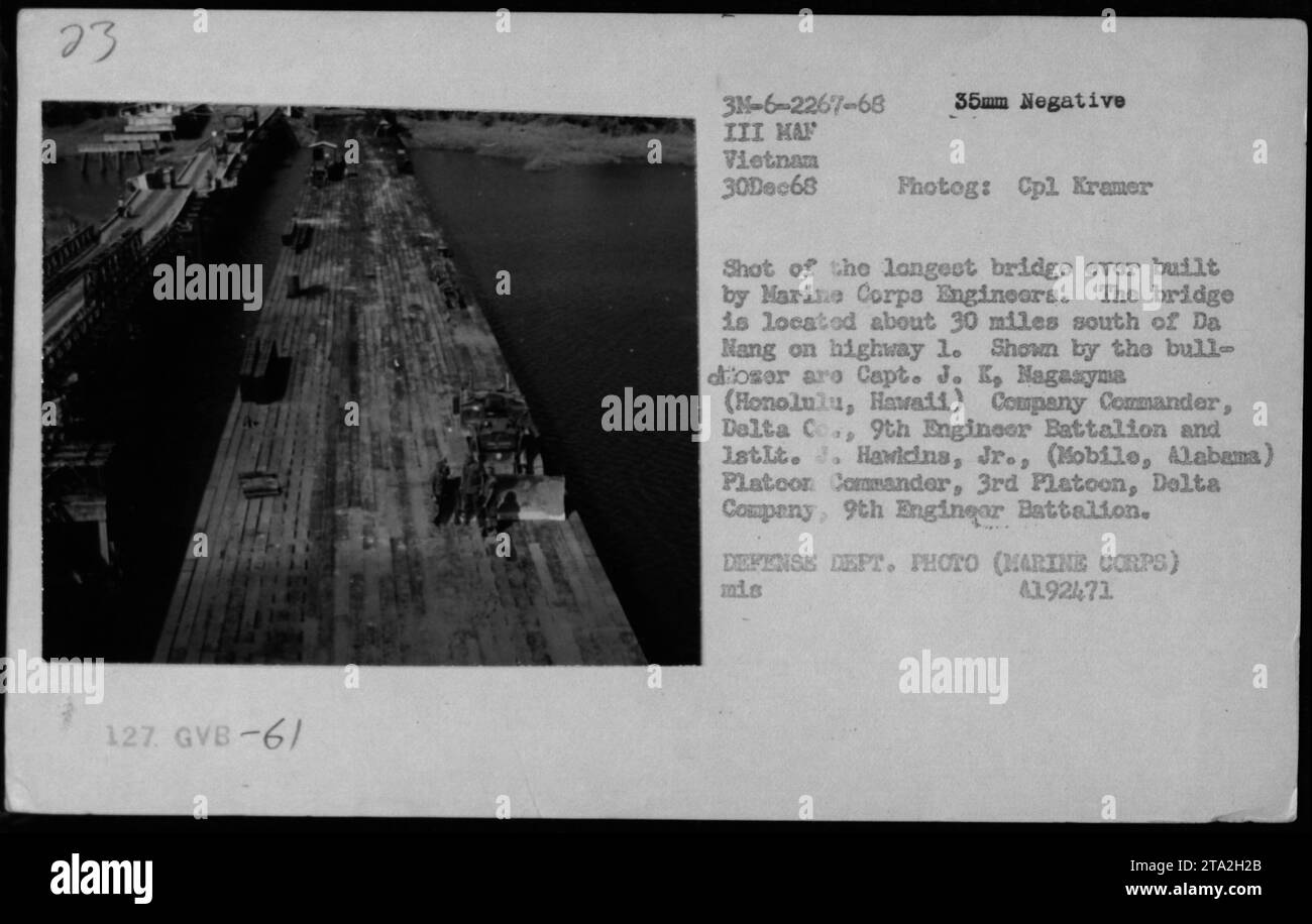Marine Corps engineers built the longest bridge of the Vietnam War, 30 ...