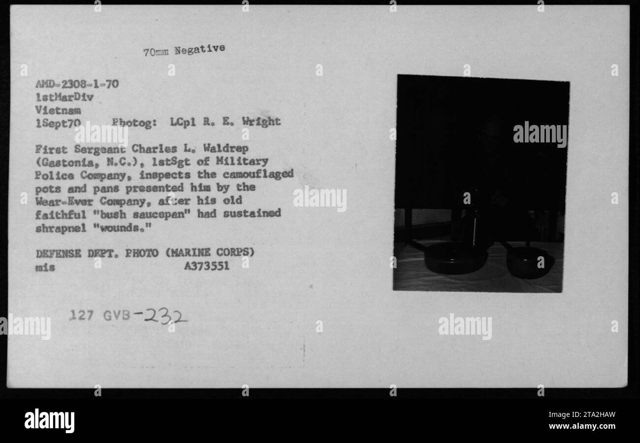 First Sergeant Charles L. Waldrep, 1stSgt of Military Police Company ...