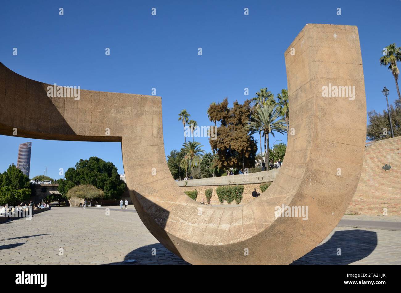 Seville, Spain - November 25, 2023: Monumental sculpture to Tolerance ...