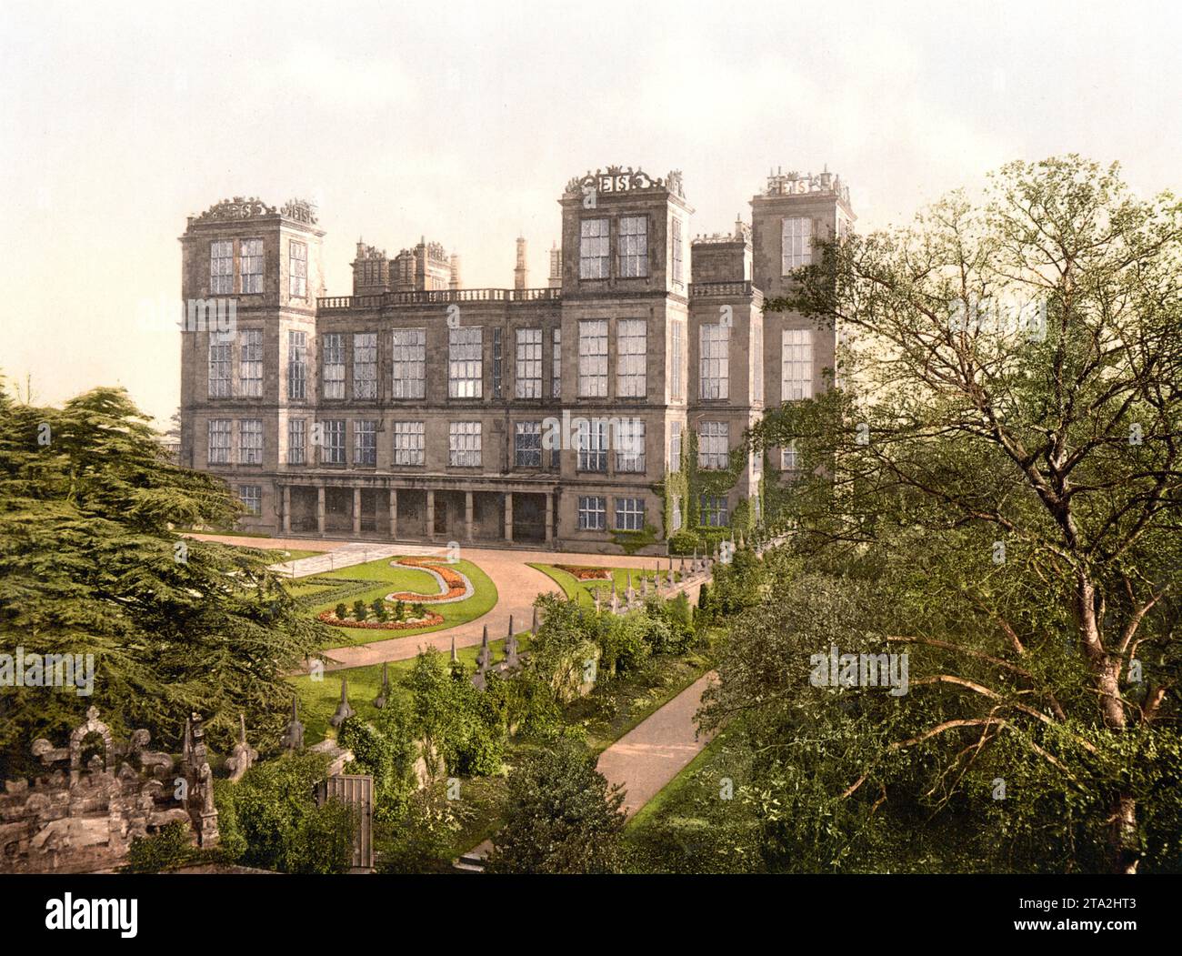 Hardwick Hall, ein architektonisch bedeutendes Landhaus aus der ...