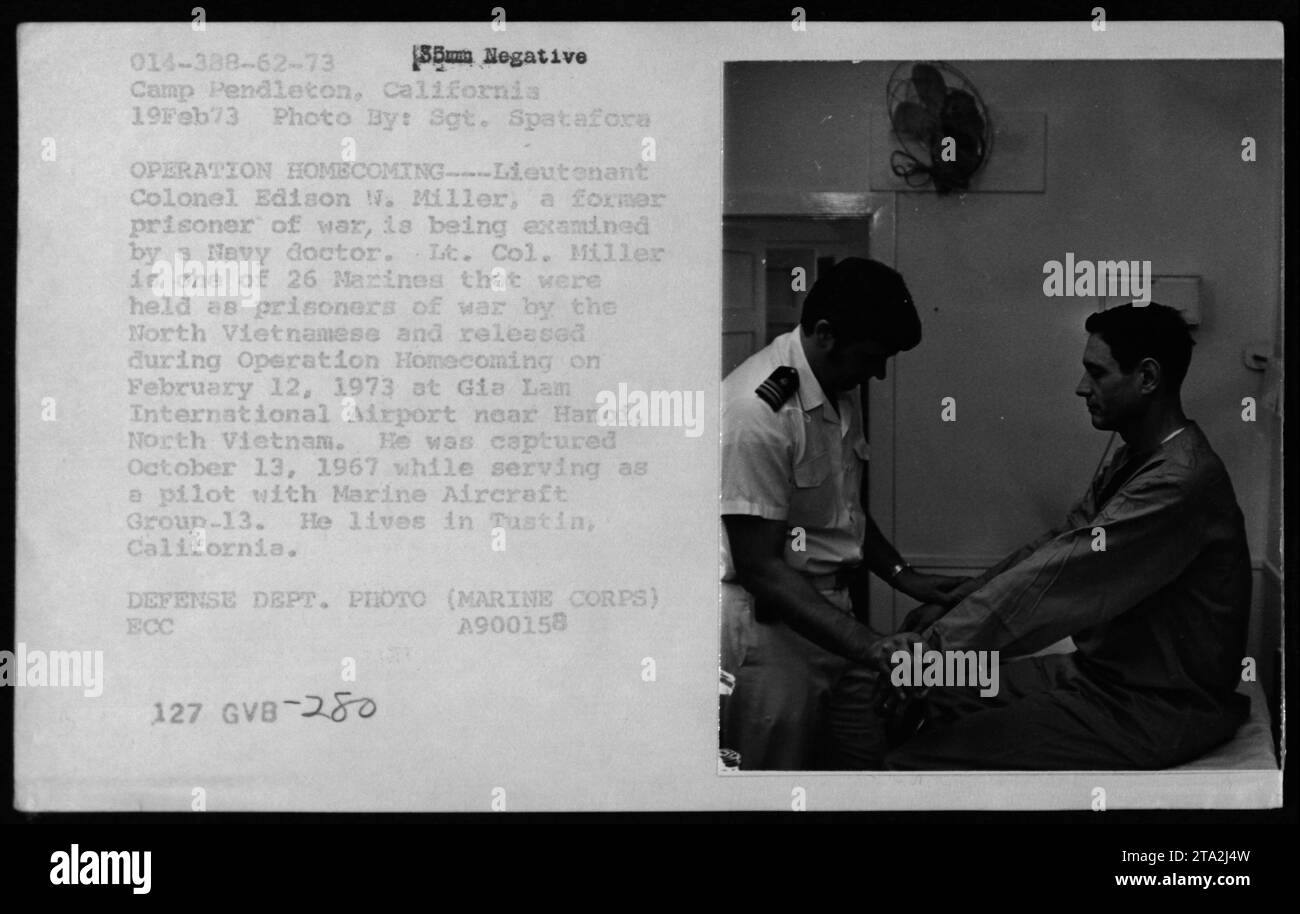 Lieutenant colonel edison n miller hi-res stock photography and images ...