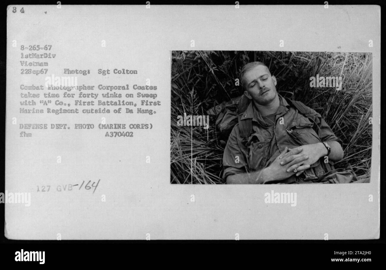 Combat photographer corporal coates hi-res stock photography and images ...