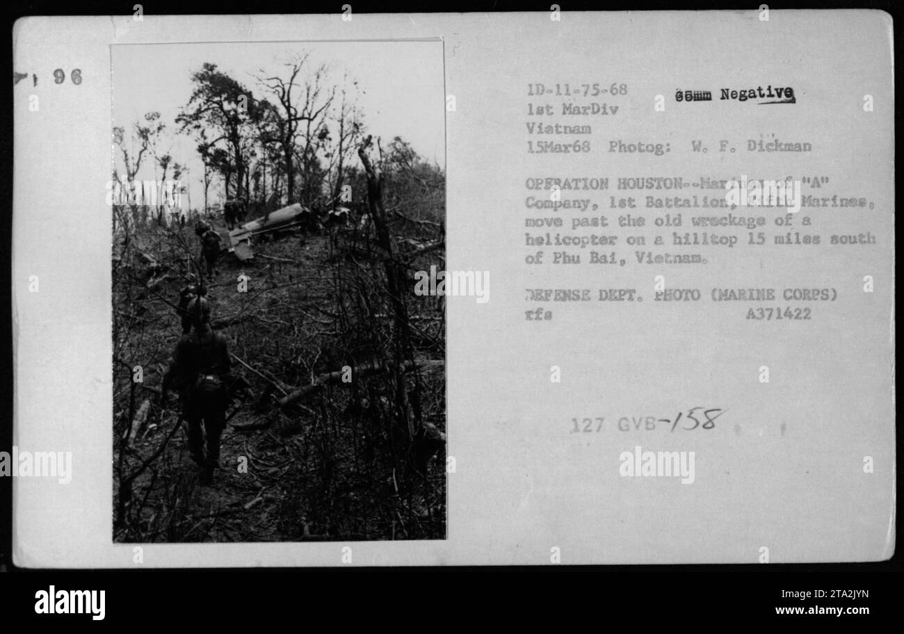 Marines of "A" Company, 1st Battalion, Fifth Marines, navigating ...