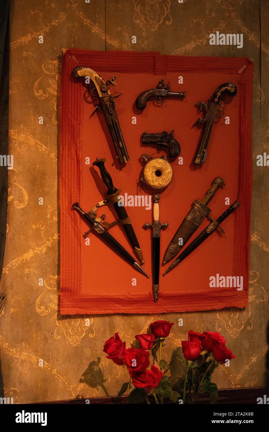 Set photos from the stage play Bloody Jack Stock Photo - Alamy