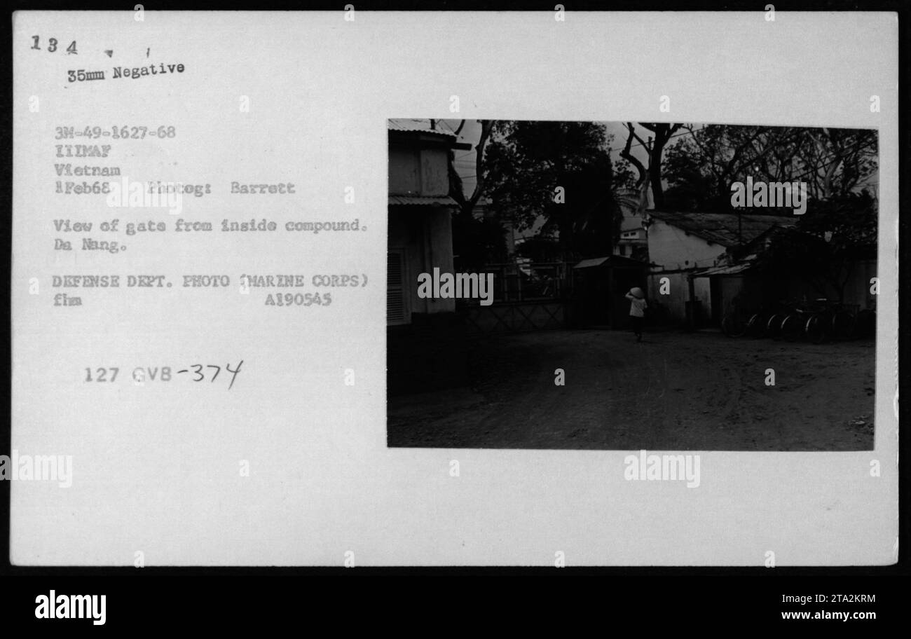 Military compound gate Black and White Stock Photos & Images - Alamy