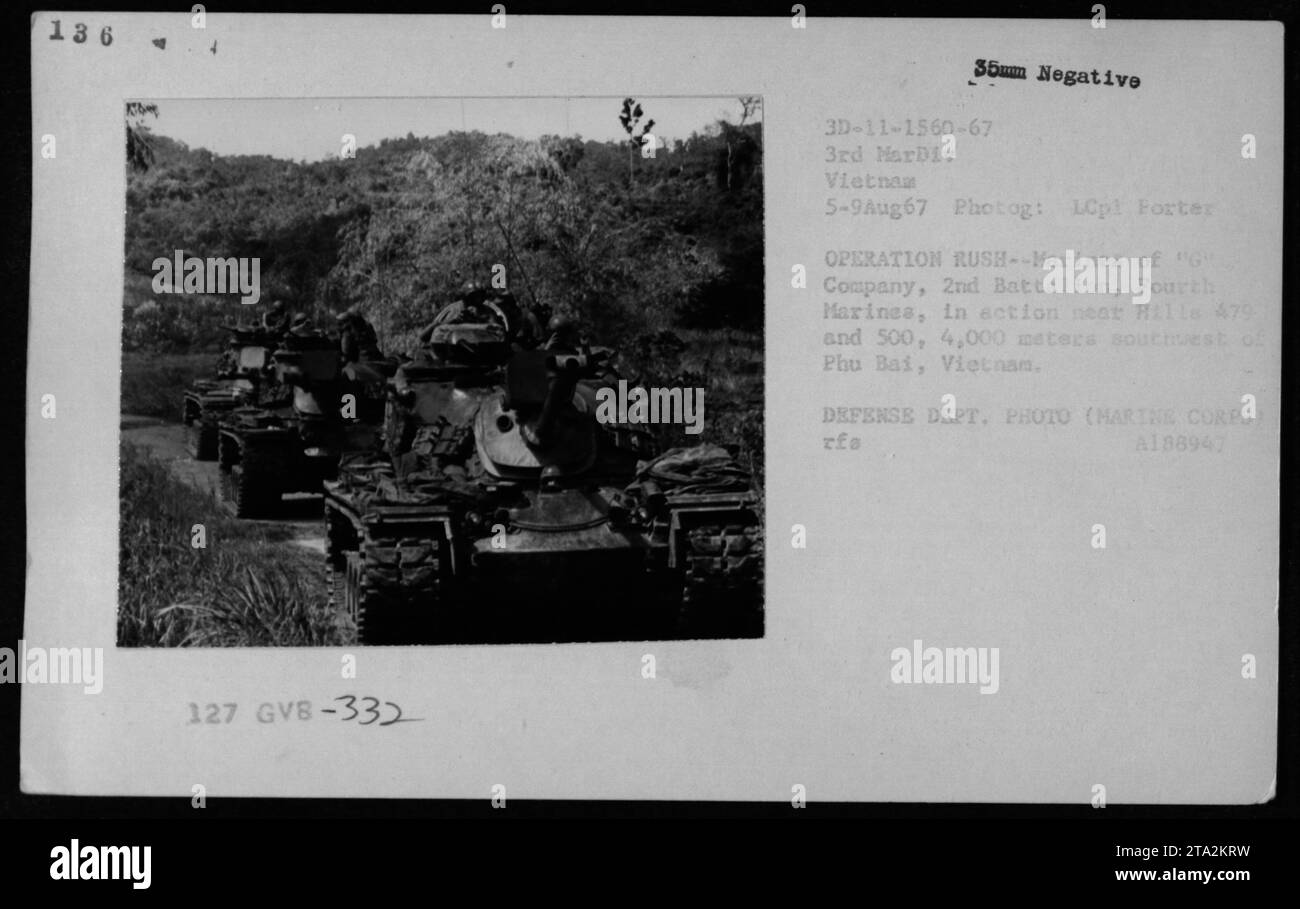 On August 5, 1967, Marines from G Company, 2nd Battalion, 4th Marines ...