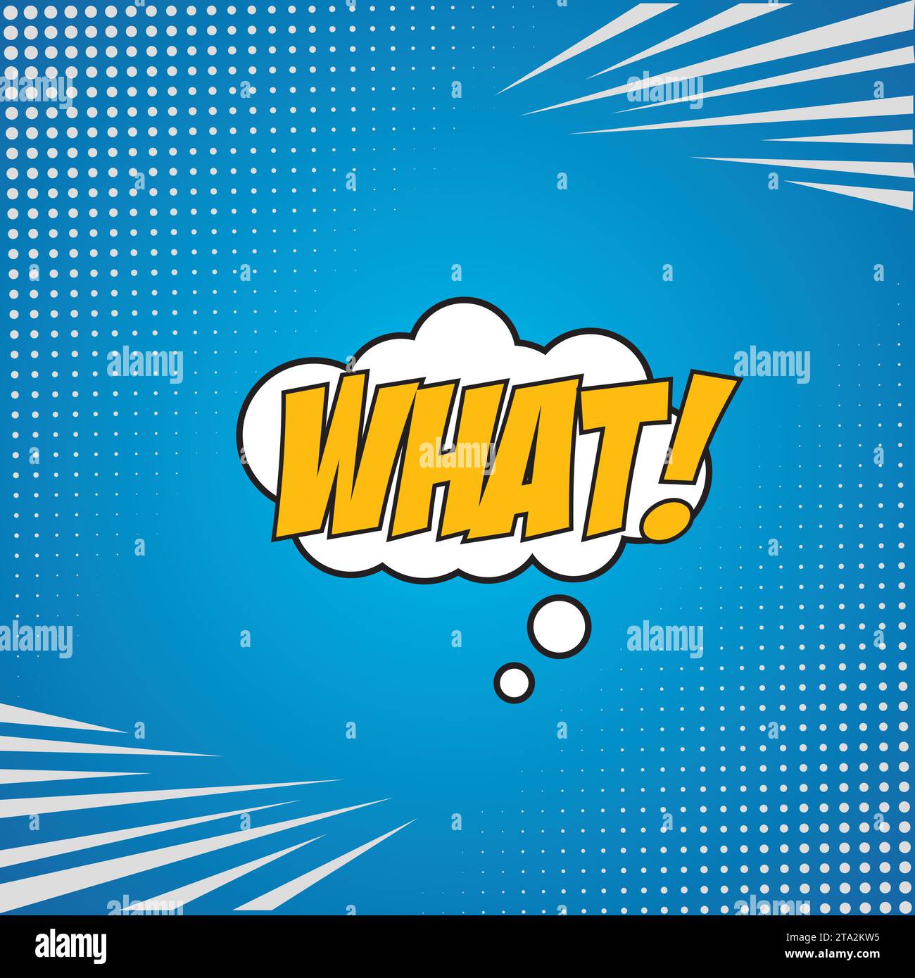 Colored comic book page with halftone effect and bubble chat Vector ...