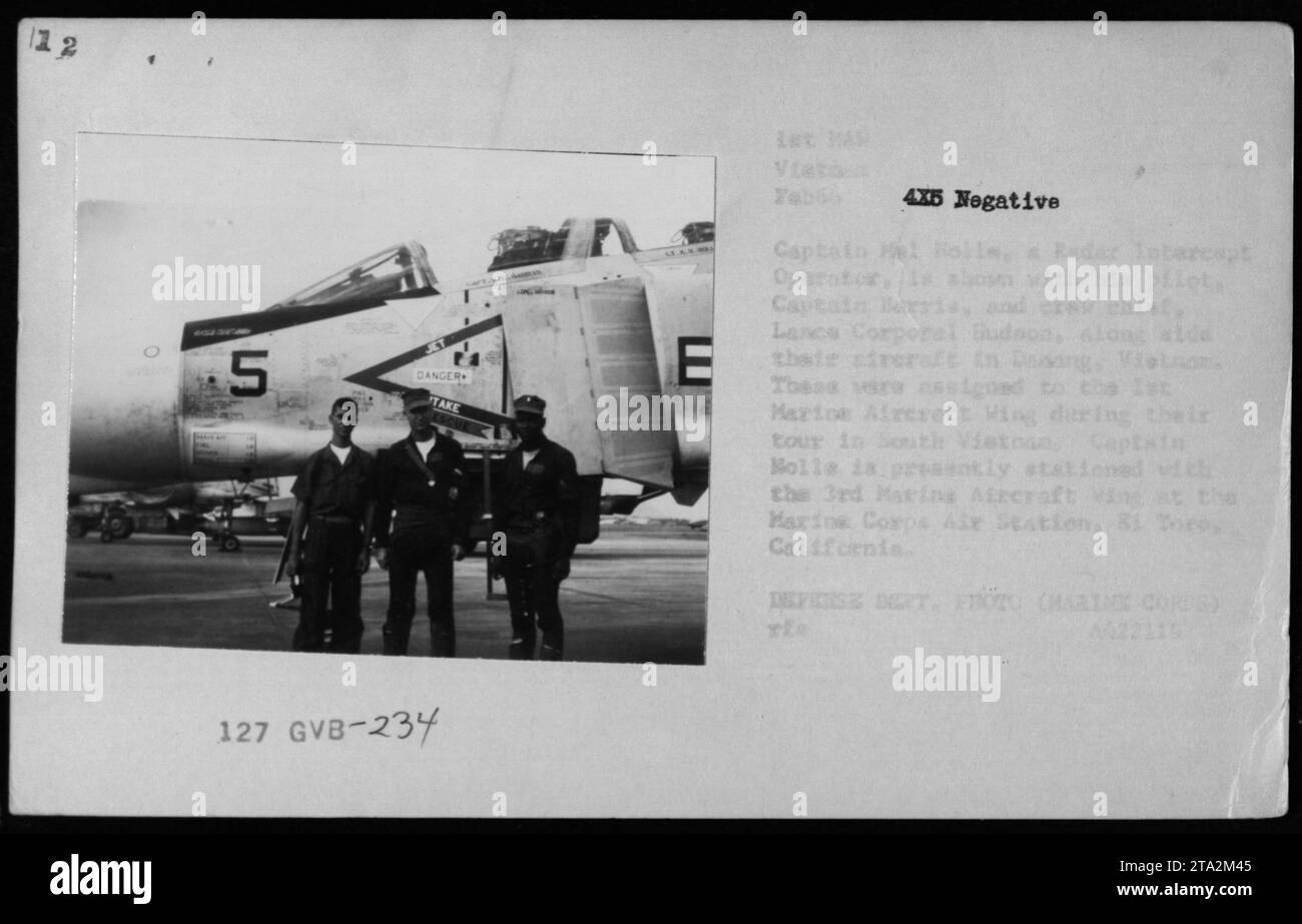Gregory "Pappy" Boyington visits his former squadron during the Vietnam ...