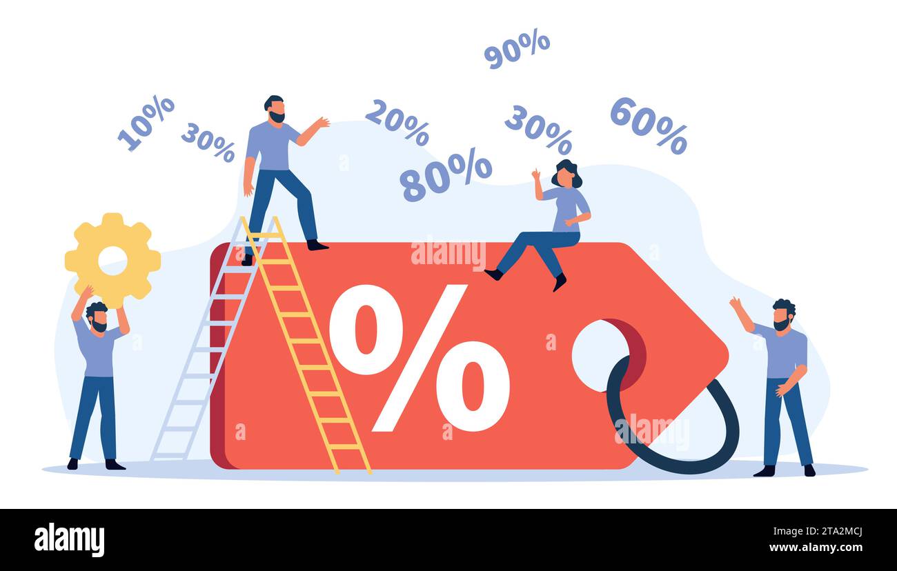 Marketing banner design showcased a vector illustration of successful ...