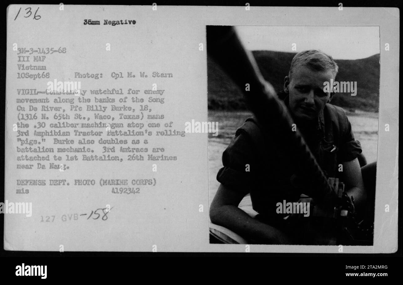 Marine Corps soldier Pre Billy Burke, 18, from Waco, Texas, is seen on ...