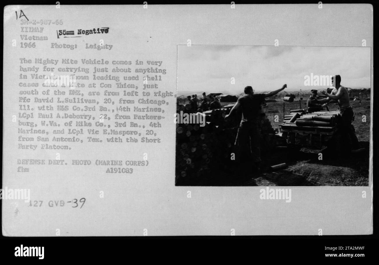 In 1966 at Con Thion near the DMZ, Marine Corps personnel used the ...