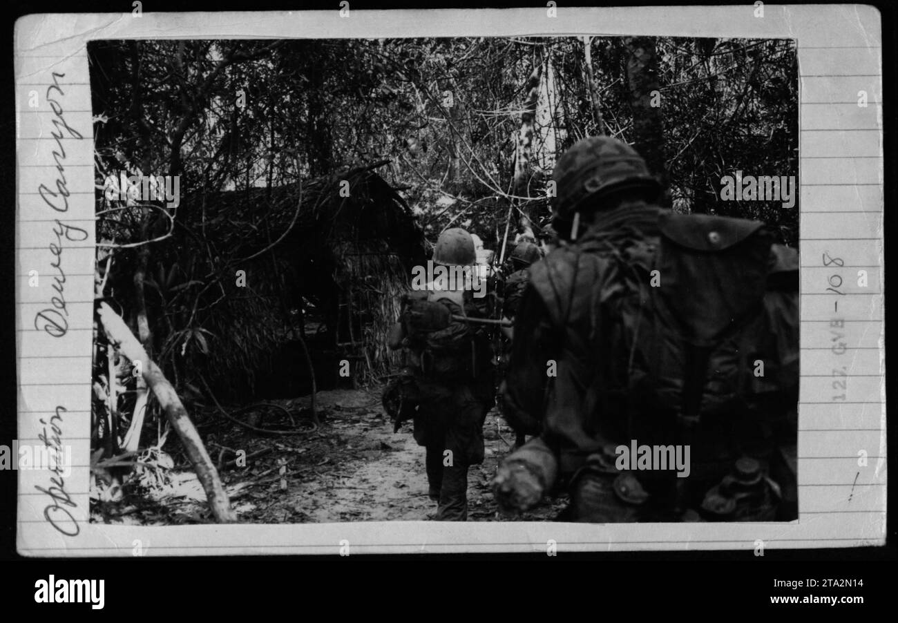 Combat operations taking place during Operation Dewey Canyon in 1968 ...