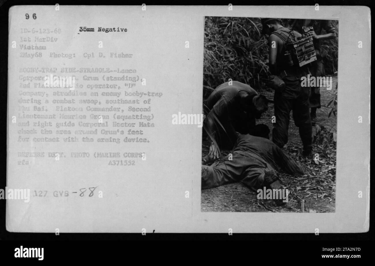 Marines on a combat sweep in Vietnam. Lance Corporal Gary B. Crum ...
