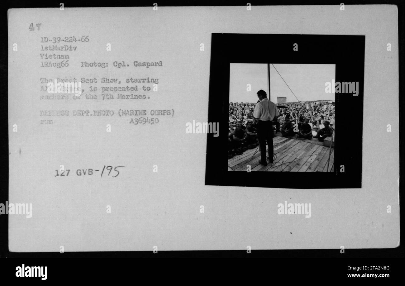 The Great Scot Show, featuring Alan Bruce, is performed for members of ...