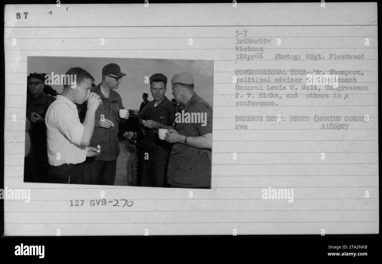 Lieutenant general levis w walt in vietnam war hi-res stock photography ...