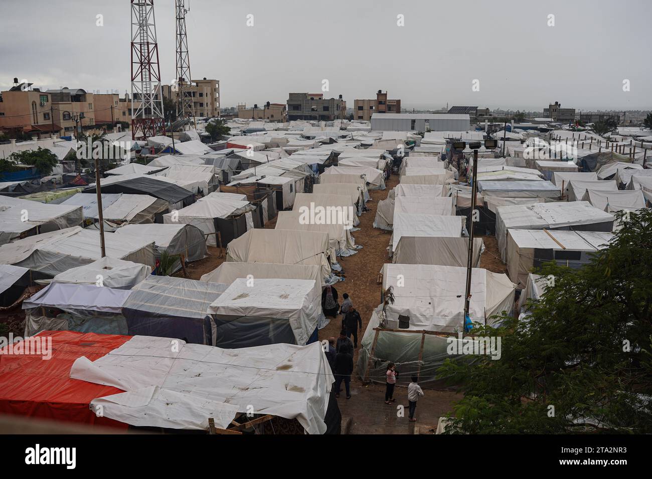 Gaza, Gaza, Palestine. 27th Nov, 2023. One of the UNRWA displacement ...