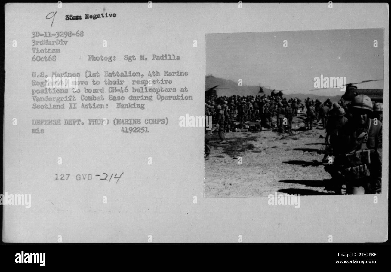 Marines from the 1st Battalion, 4th Marine Regiment prepare to board C ...