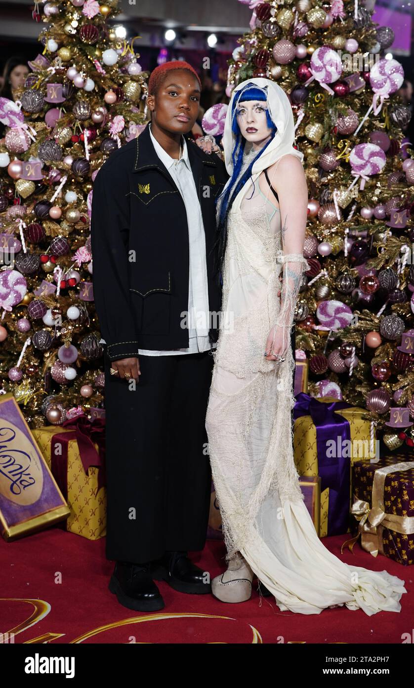 (left to right) Arlo Parks and Ashnikko arrive for the world premiere ...