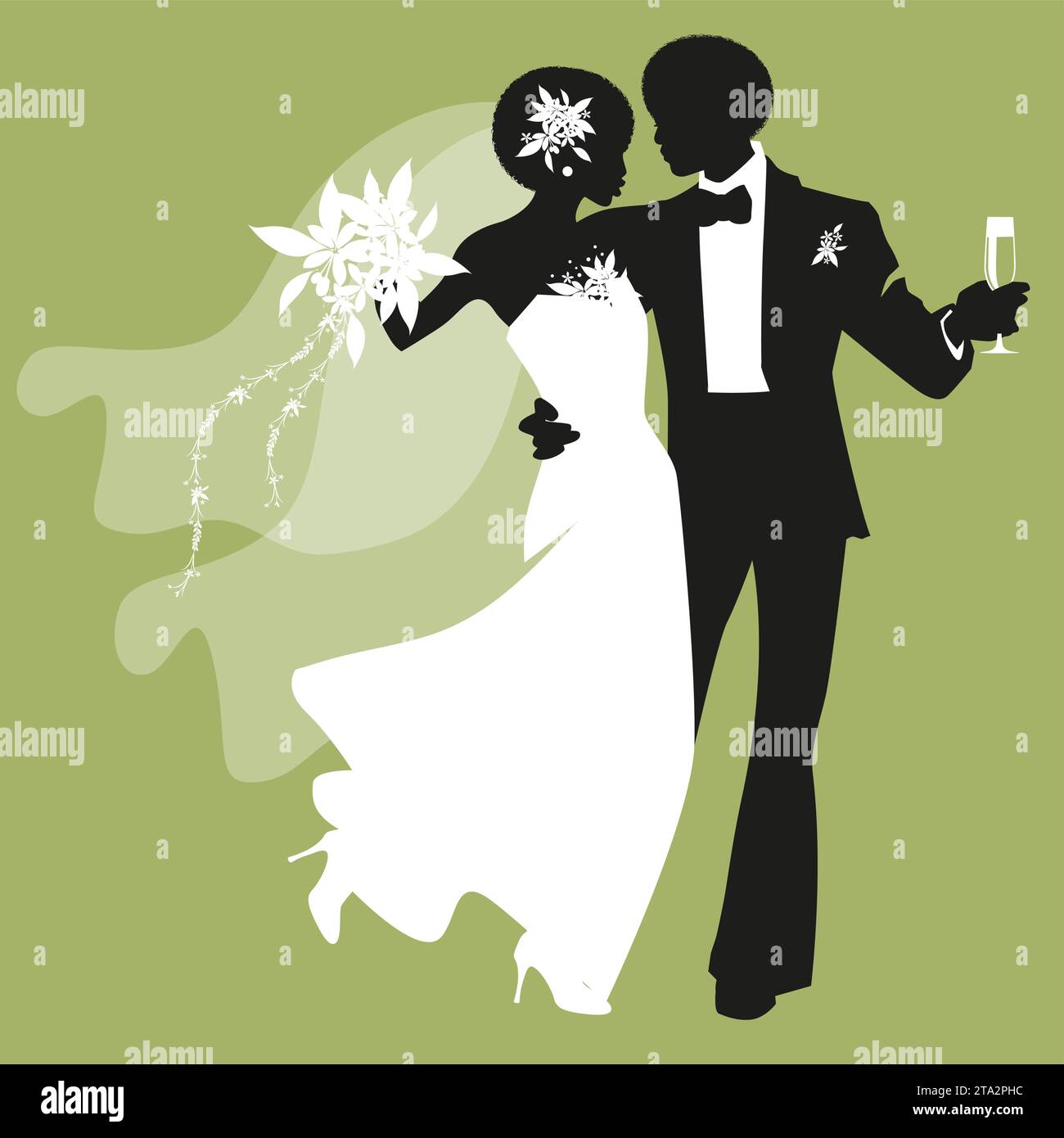 Silhouette Bride And Groom Heads Bride And Groom Silhouette In Cameos